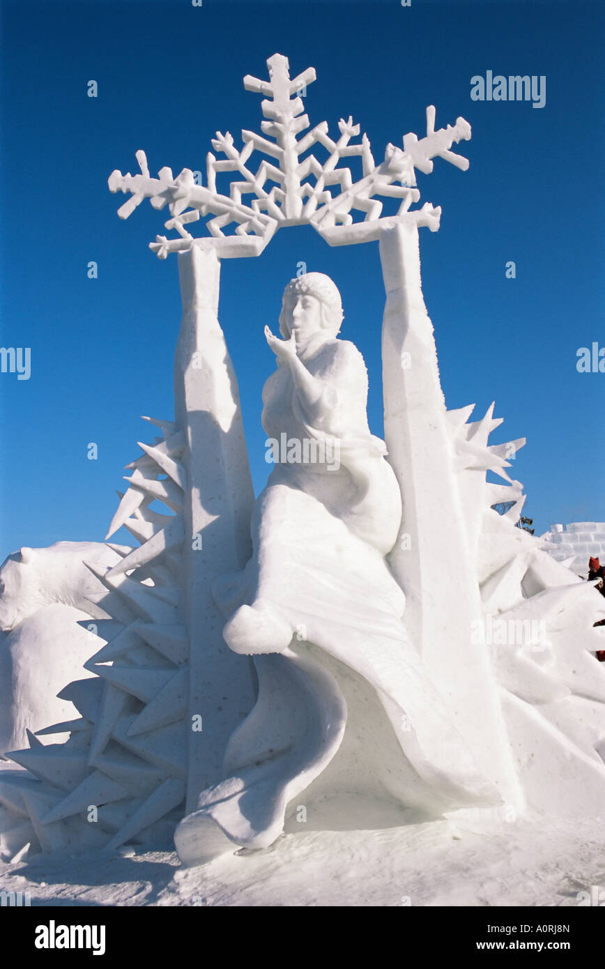 Quebec winter carnival ice sculpture hi-res stock photography and ...