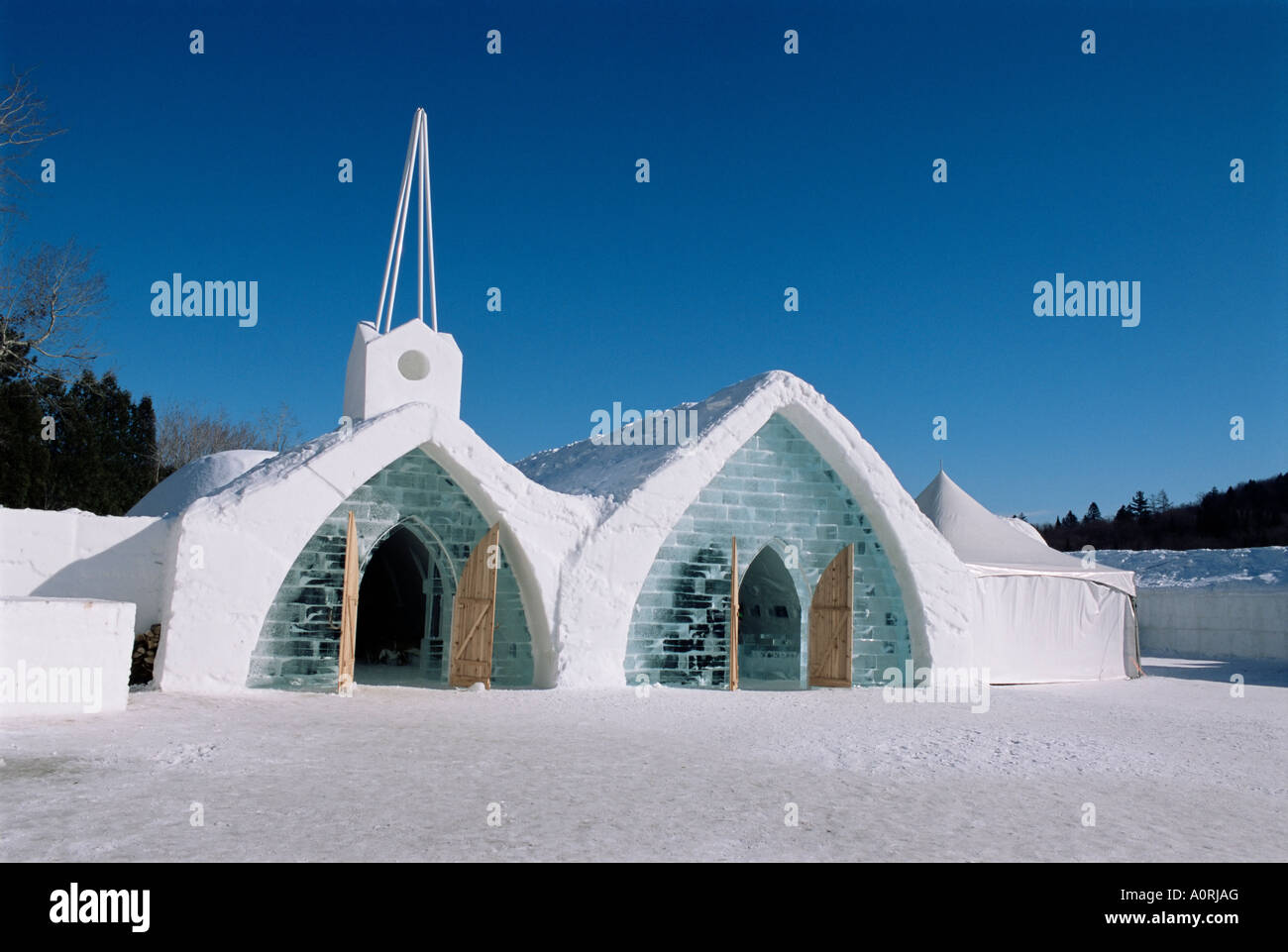 Ice hotel exterior daytime hi-res stock photography and images - Alamy