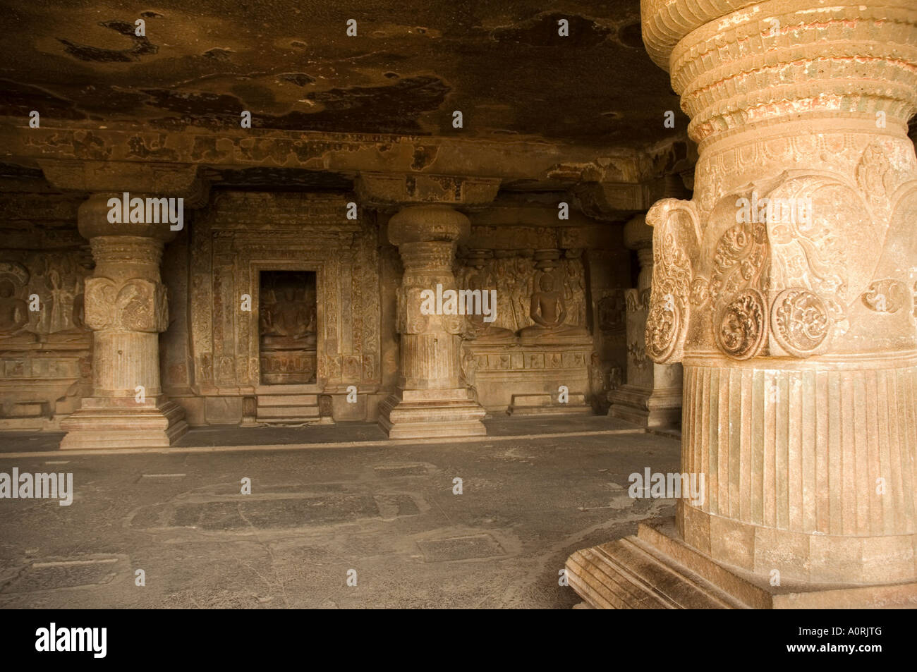The Ellora Caves temples cut into solid rock UNESCO World Heritage Site ...