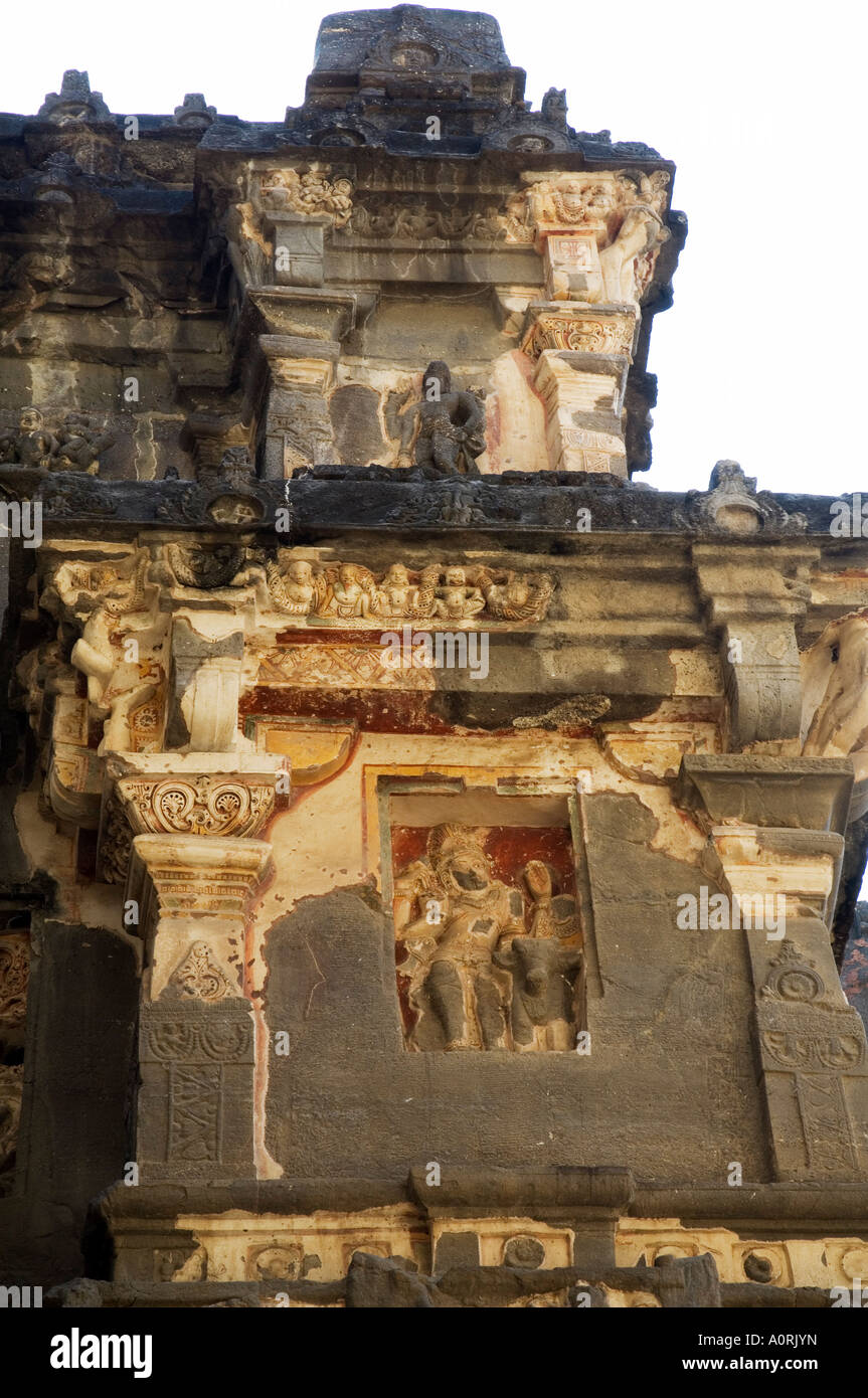 The Ellora Caves temples cut into solid rock UNESCO World Heritage Site ...