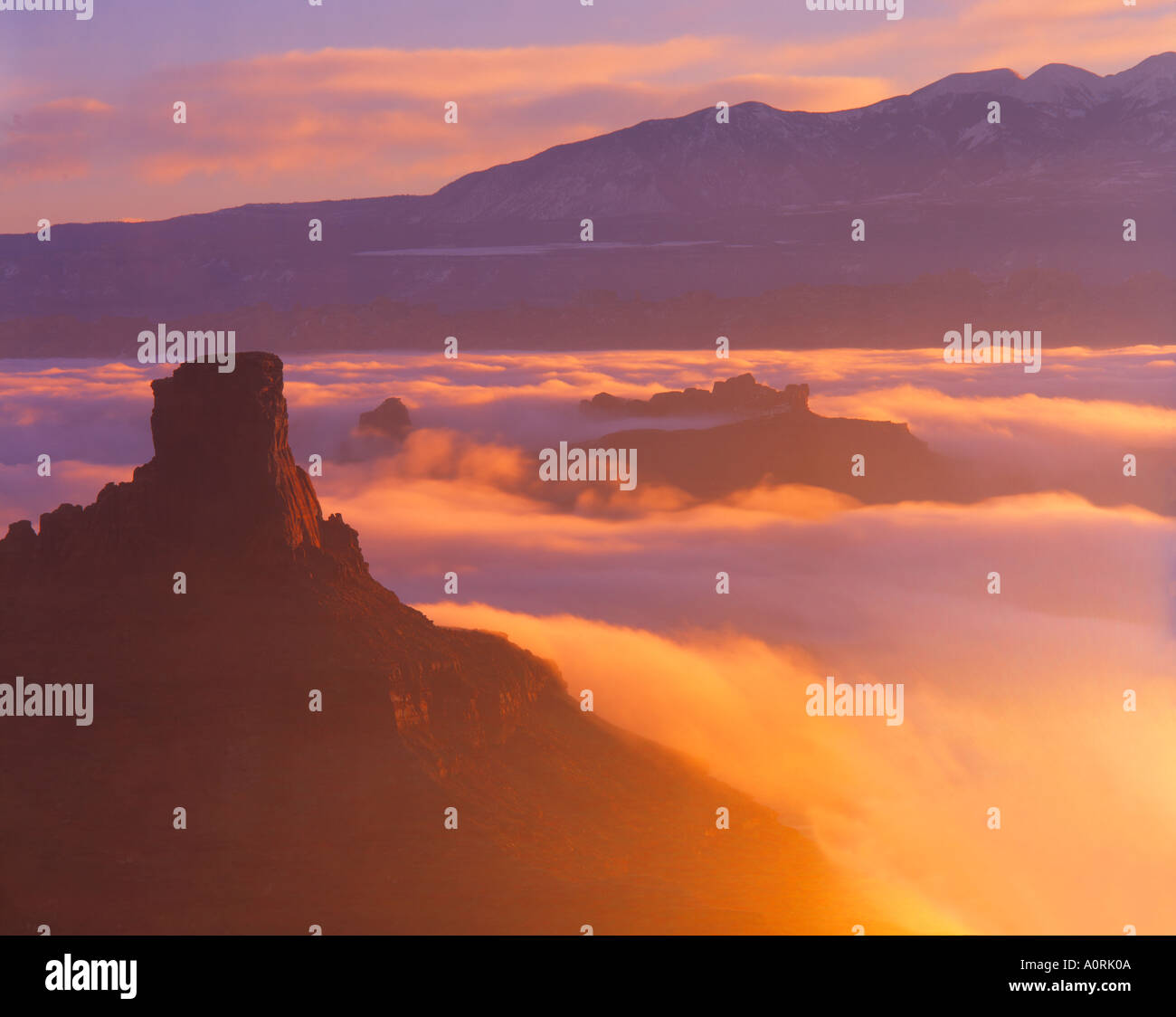 Morning Fog at Dead Horse Point Dead Horse Point State Park Utah Stock ...