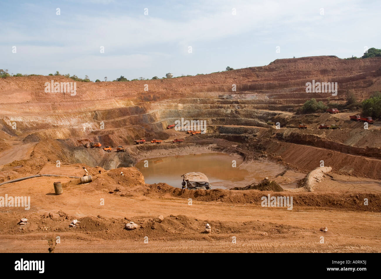 Open cast iron mine Maharashtra state India Asia Stock Photo - Alamy