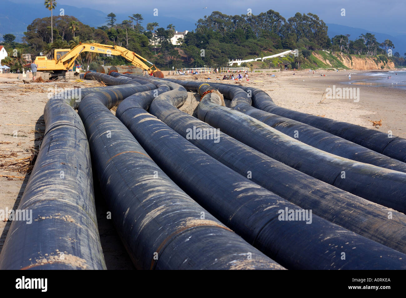 Dredge pipe hi-res stock photography and images - Alamy