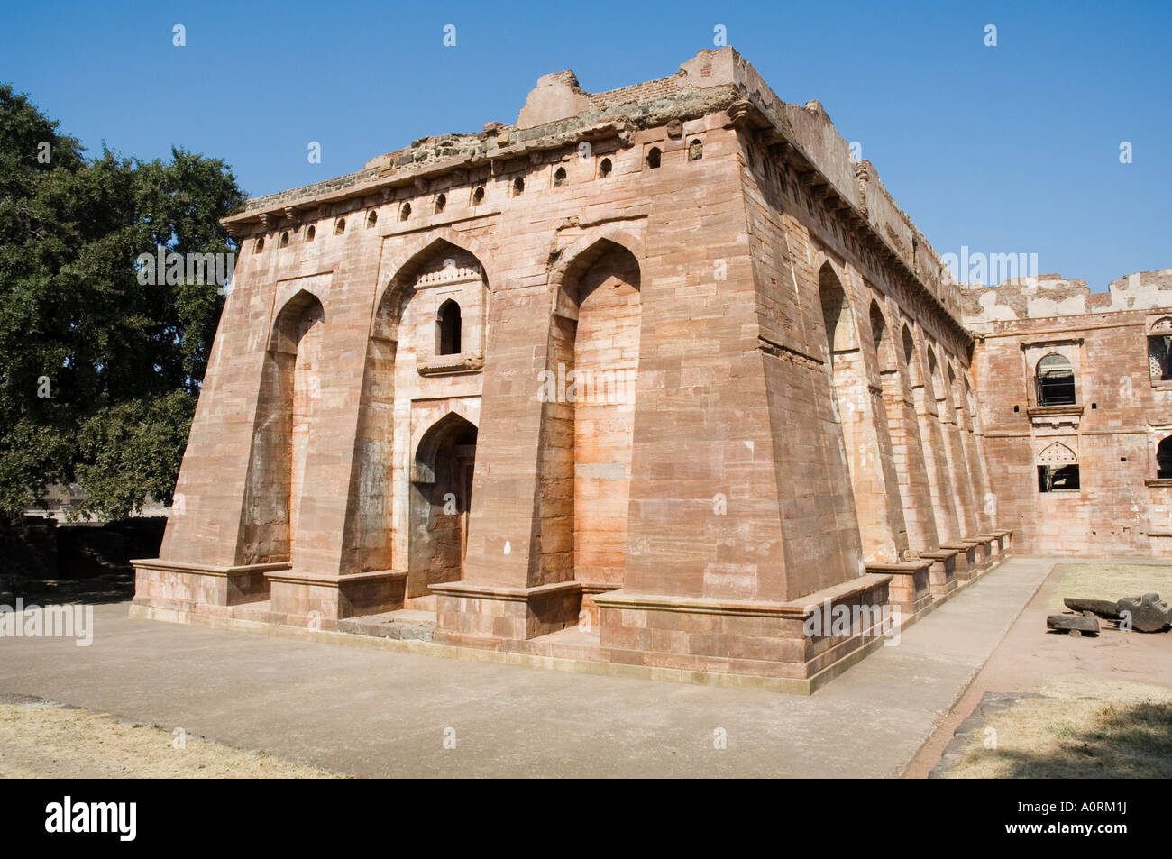 Hindola Mahal or Swinging Palace in the Royal Enclave Mandu Madhya ...