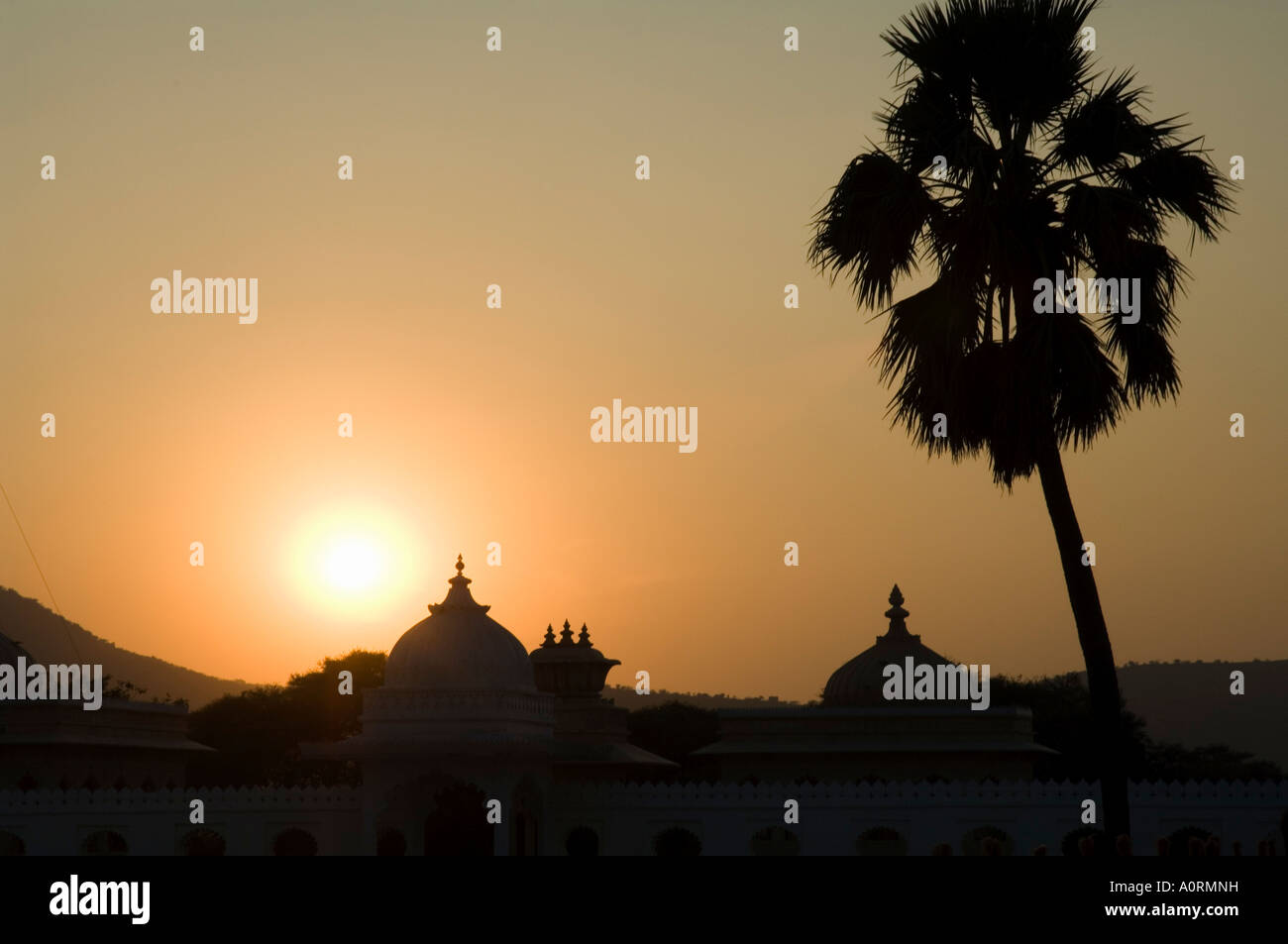 Jag Mandir Palace at sunset Udaipur Rajasthan state India Asia Stock ...