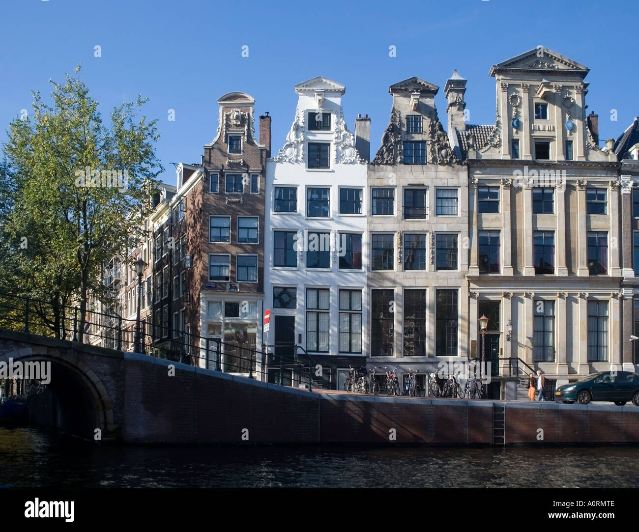 Architecture and facades in Amsterdam Holland Netherlands Europe Stock ...