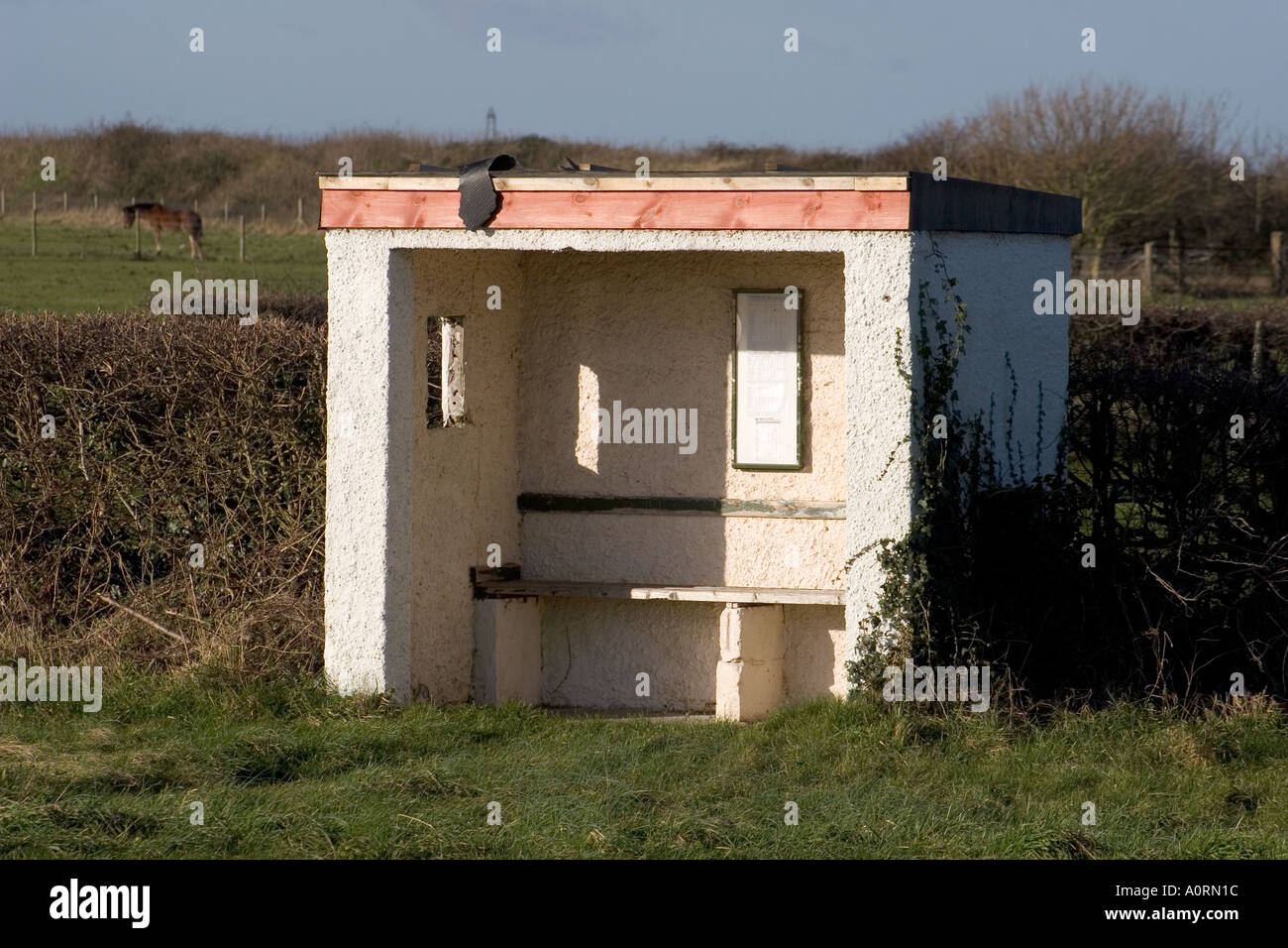 Remote bus stop uk hi-res stock photography and images - Alamy