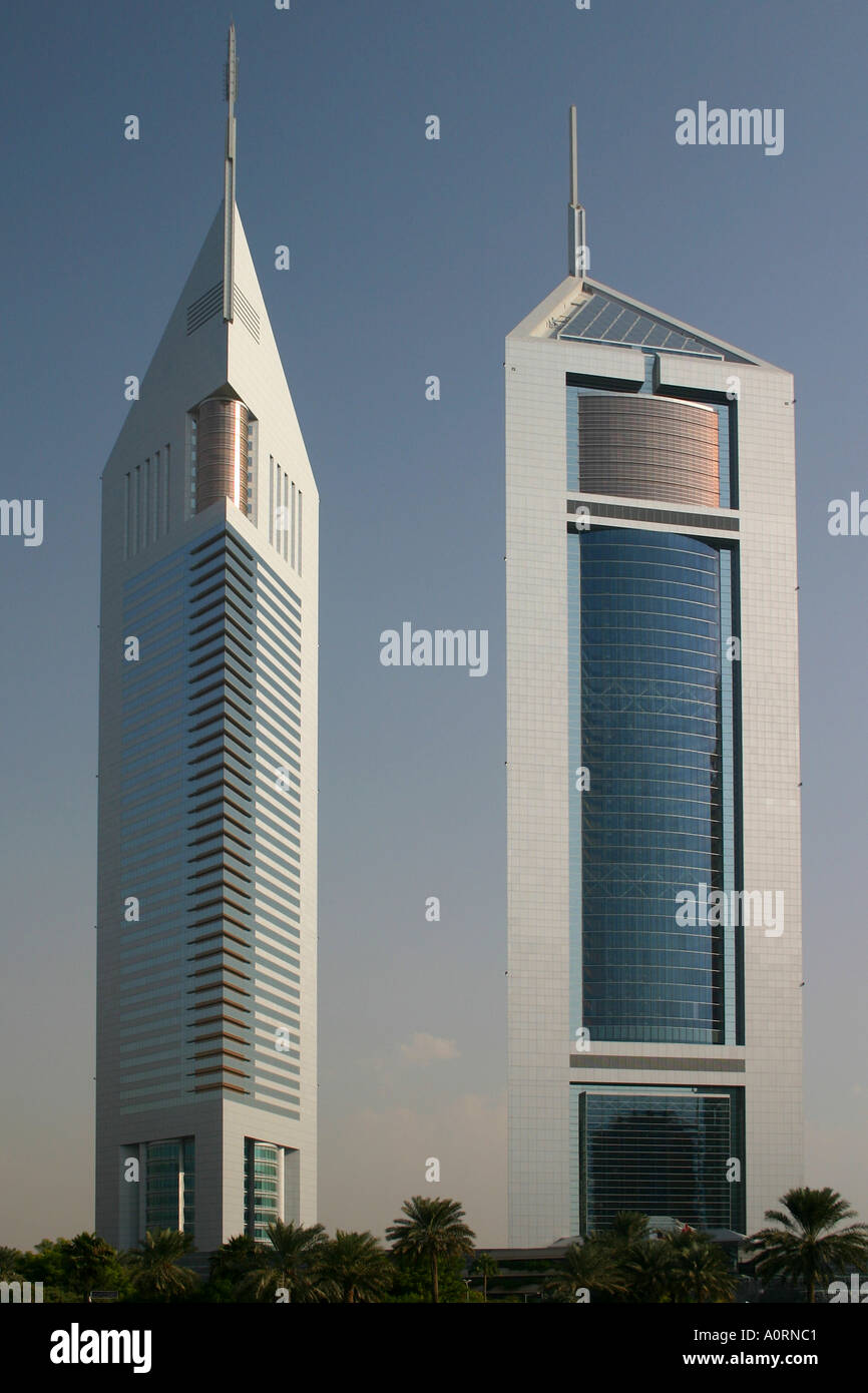 Emirates Towers Dubai Stock Photo - Alamy
