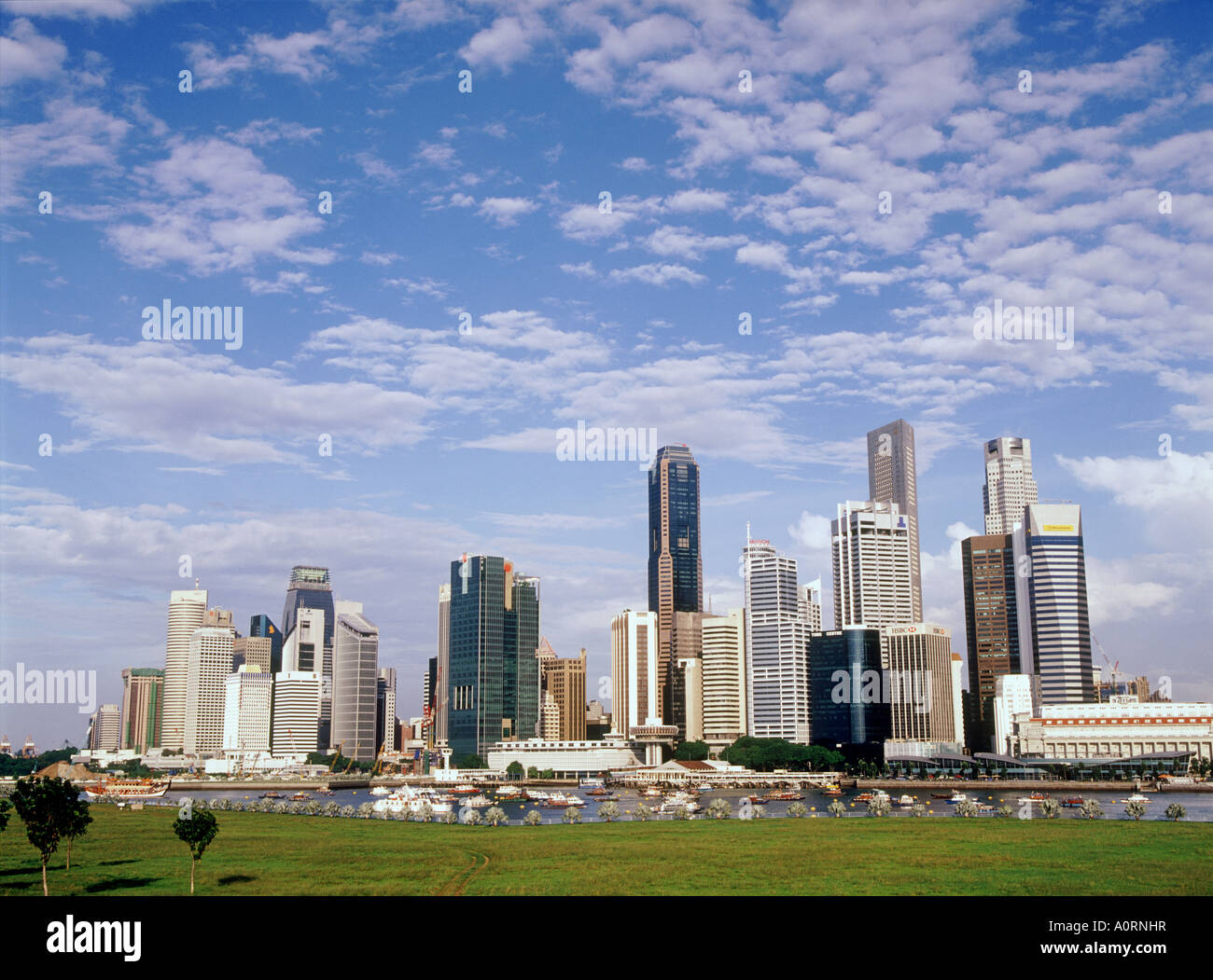 Buildings Raffles Place Stock Photo - Alamy