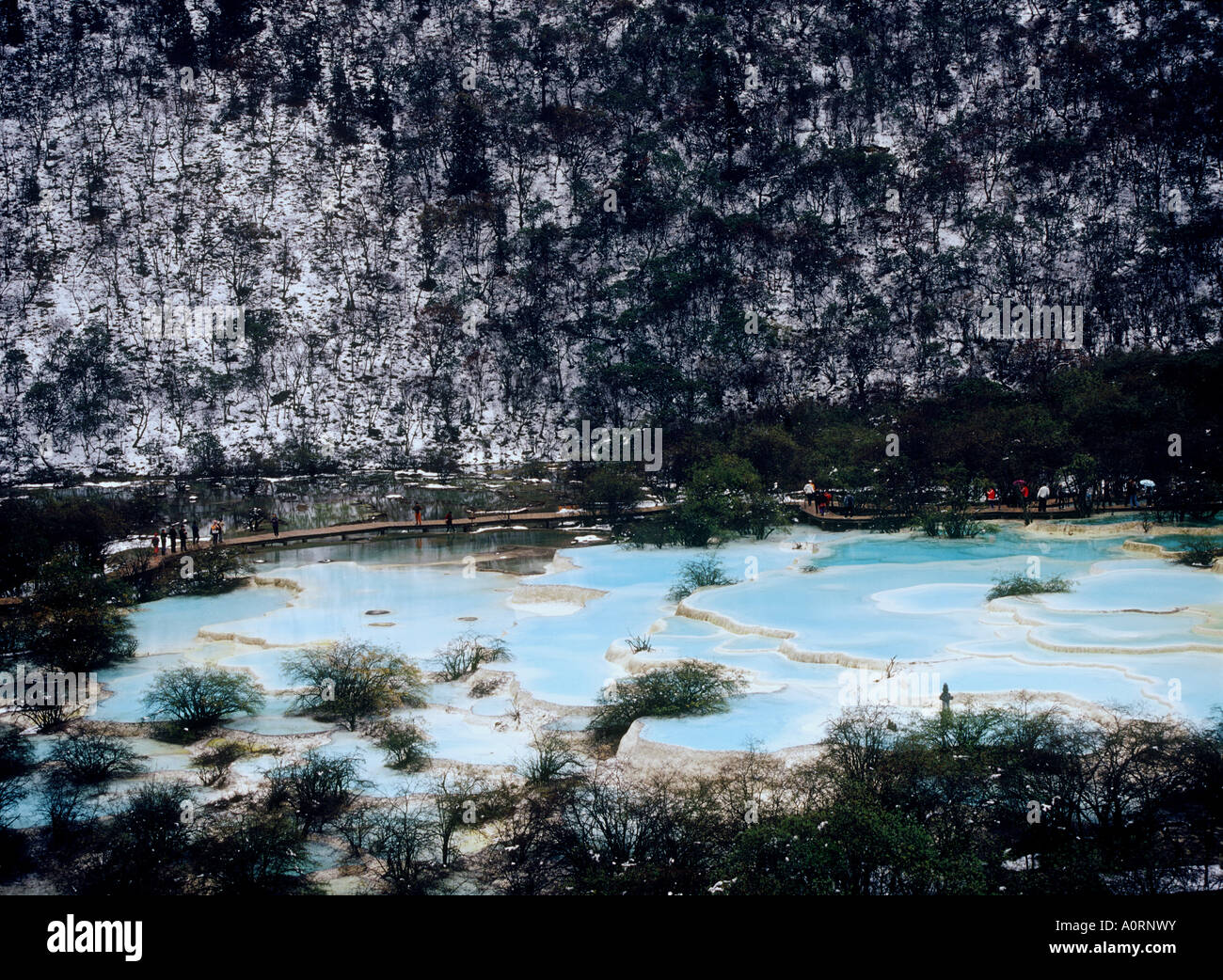 Five Colored Pool HuangLong Stock Photo - Alamy