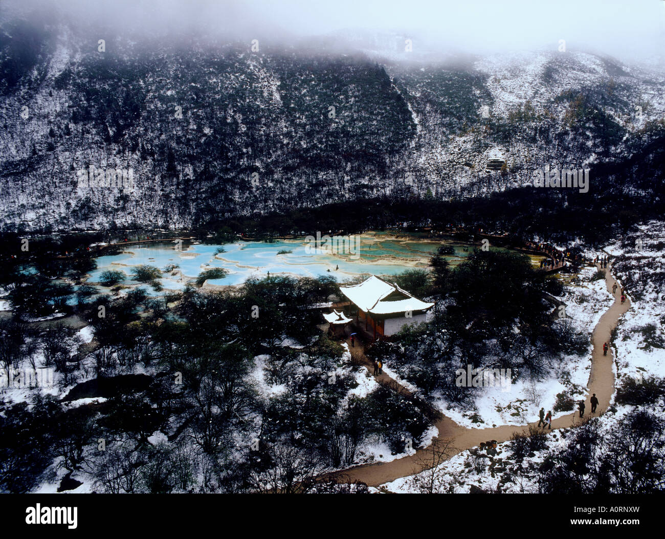 HuangLong Five Colored Pool Stock Photo - Alamy