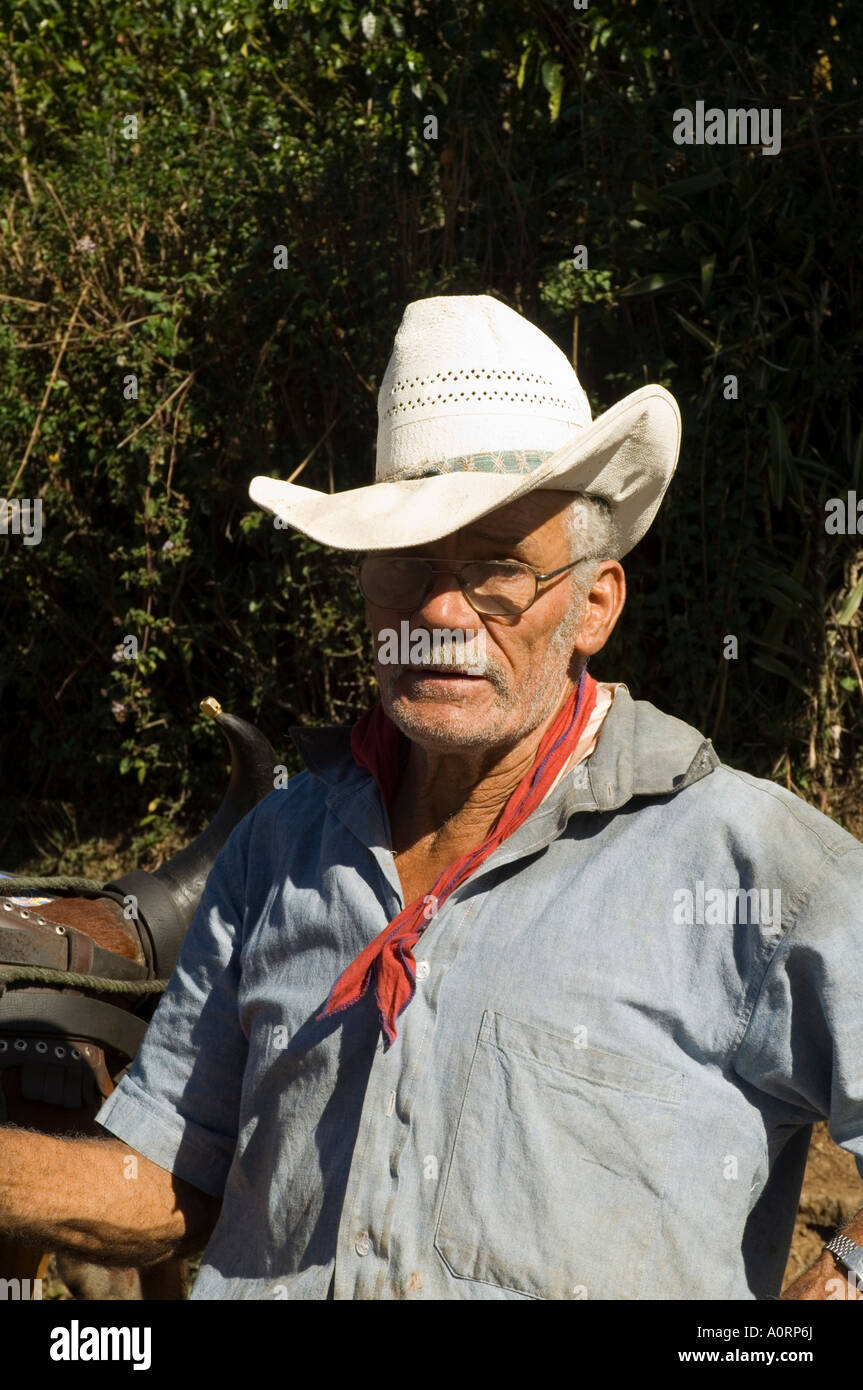Man Central Highlands Costa Rica Central America Stock Photo - Alamy