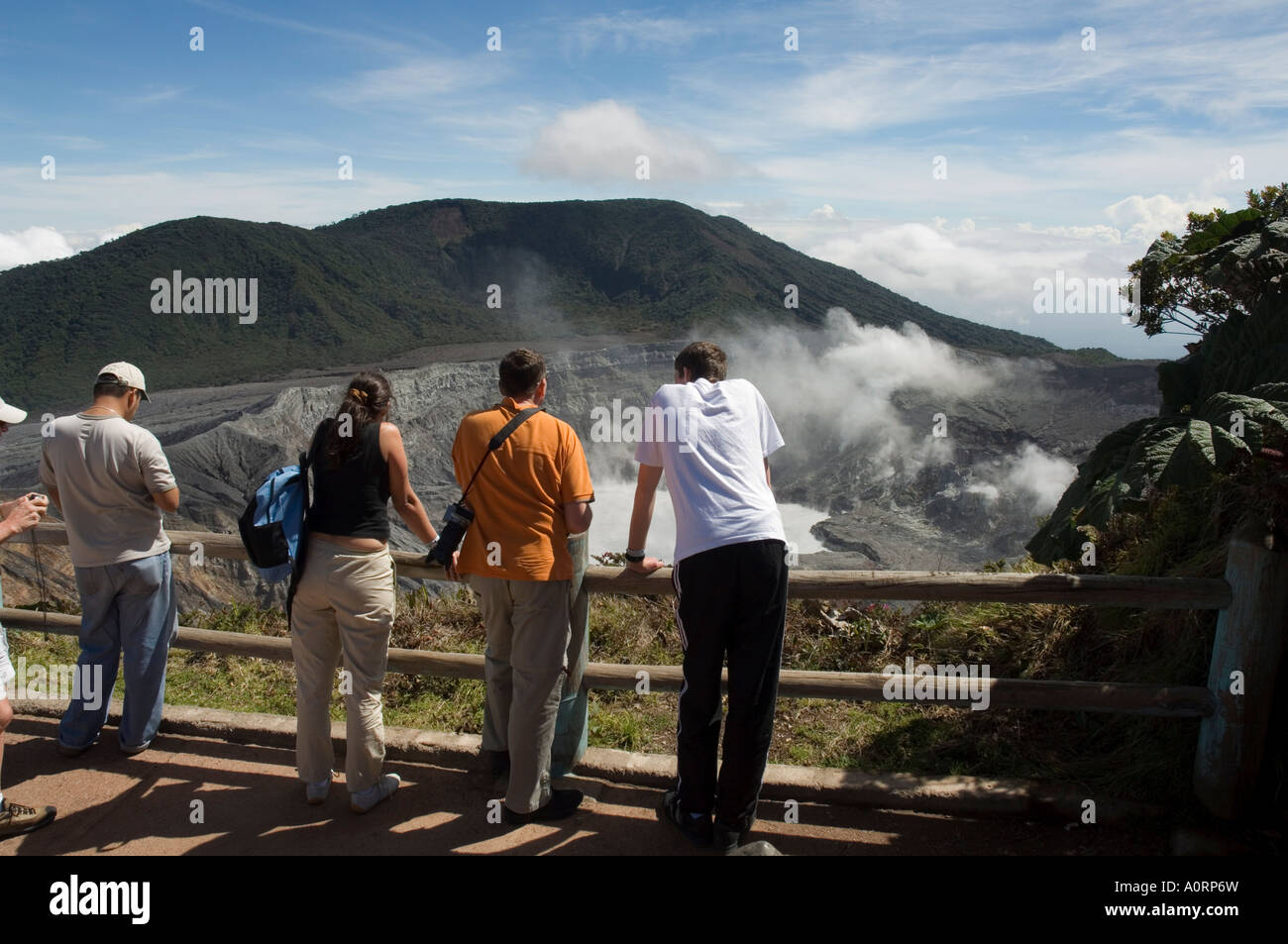 Poas Volcano Poas National Park Costa Rica Central America Stock Photo ...