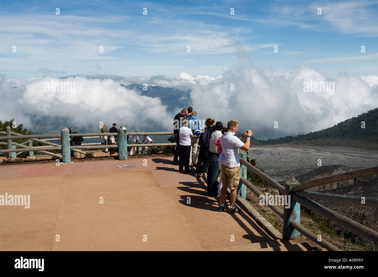 Poas Volcano Poas National Park Costa Rica Central America Stock Photo ...