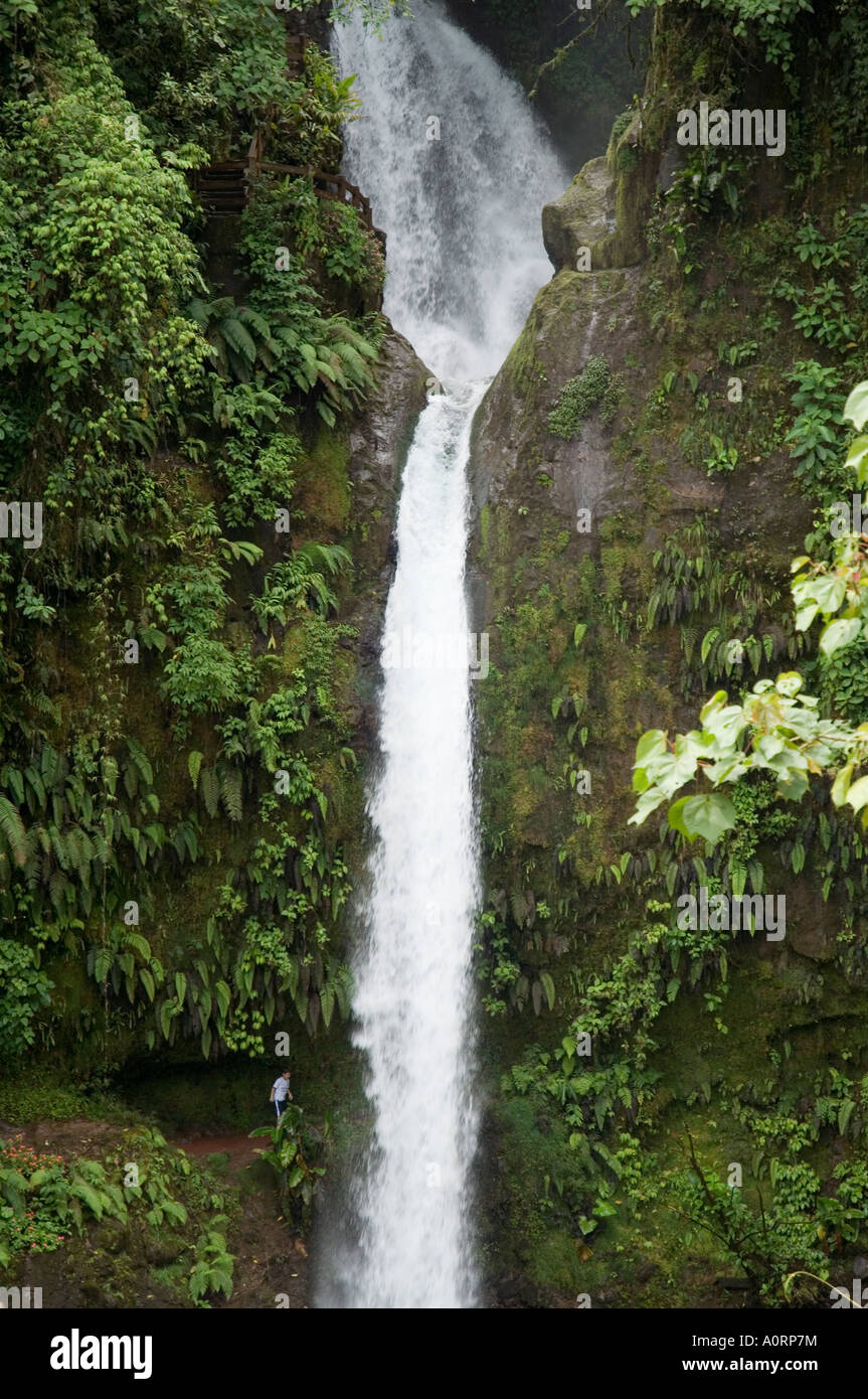 The Peace waterfall on the slopes of the Poas Volcano Costa Rica ...