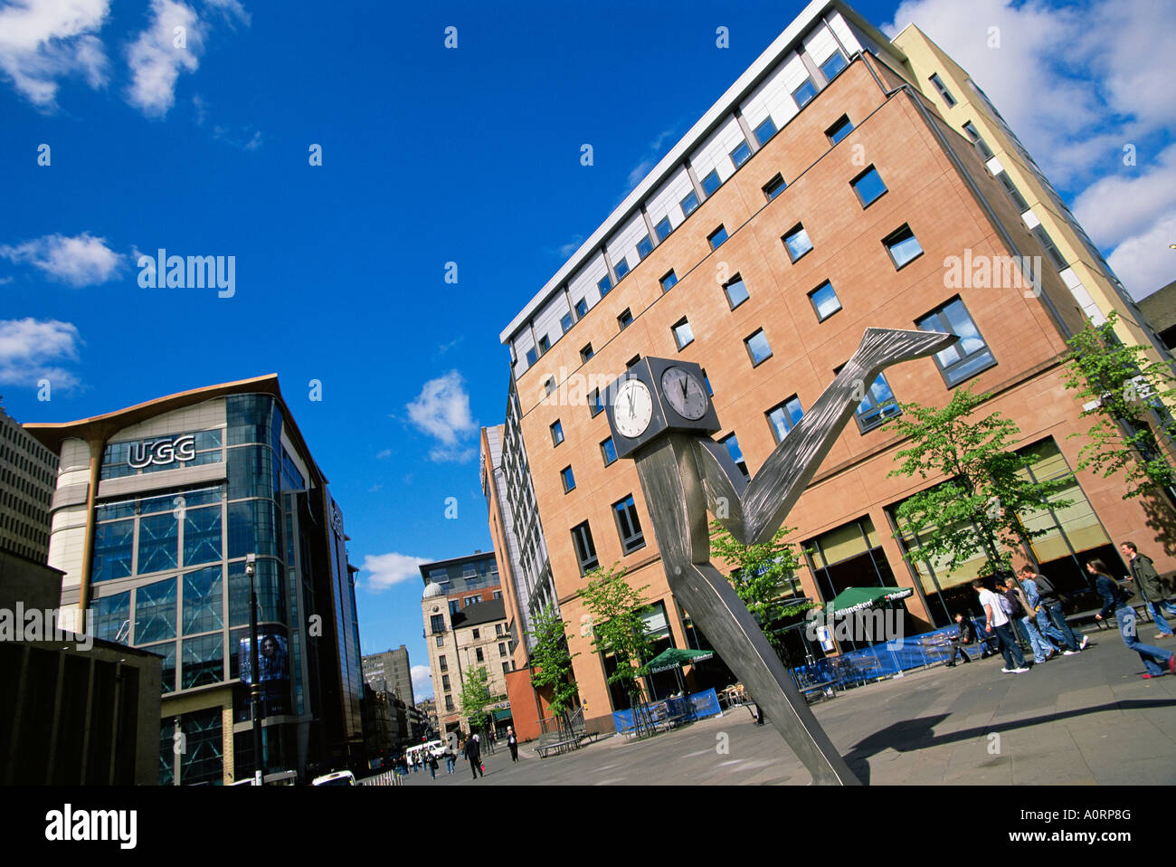 Langs Hotel and the Clyde Clock Glasgow Scotland United Kingdom Europe ...