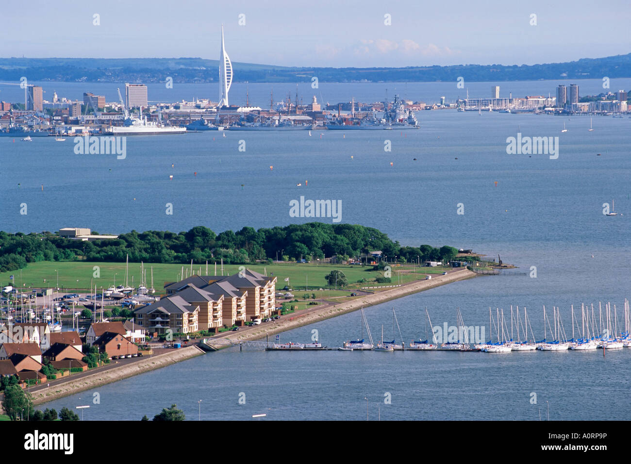 Portsdown hill view hi-res stock photography and images - Alamy