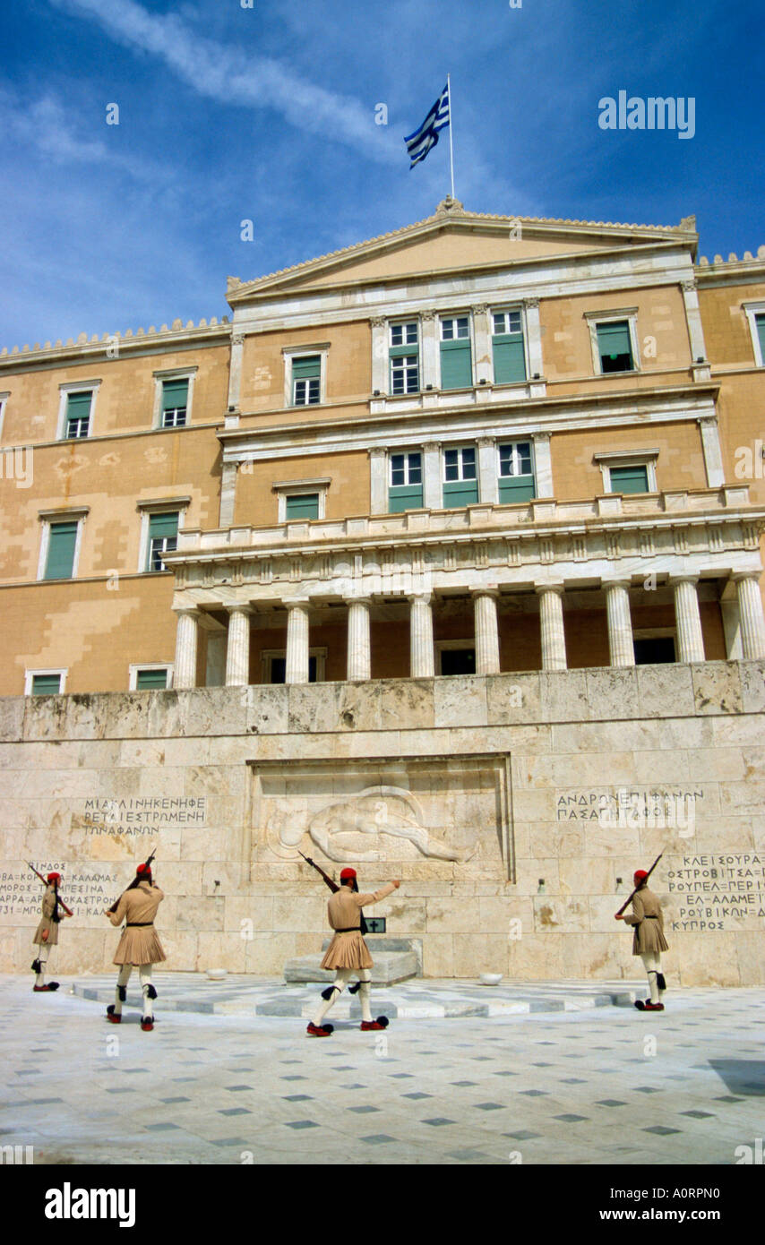 Parliament Building / Athen / Parlamentsgebaeude Stock Photo - Alamy
