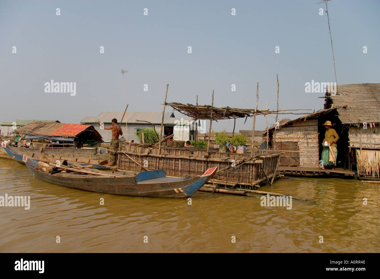 Floating Village Family Home Stock Photo - Alamy