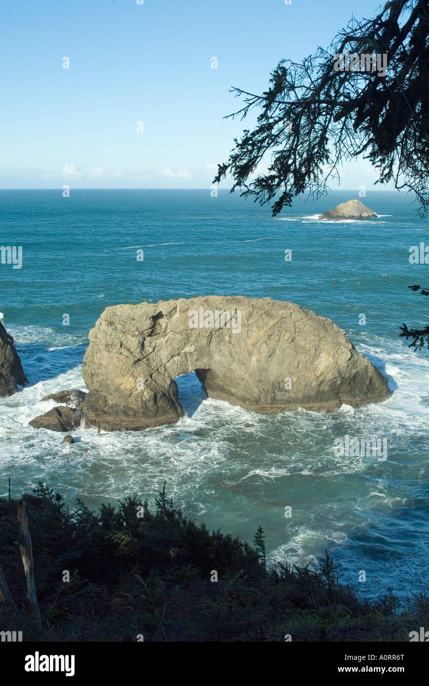 Arch Rock Oregon United States of America North America Stock Photo - Alamy