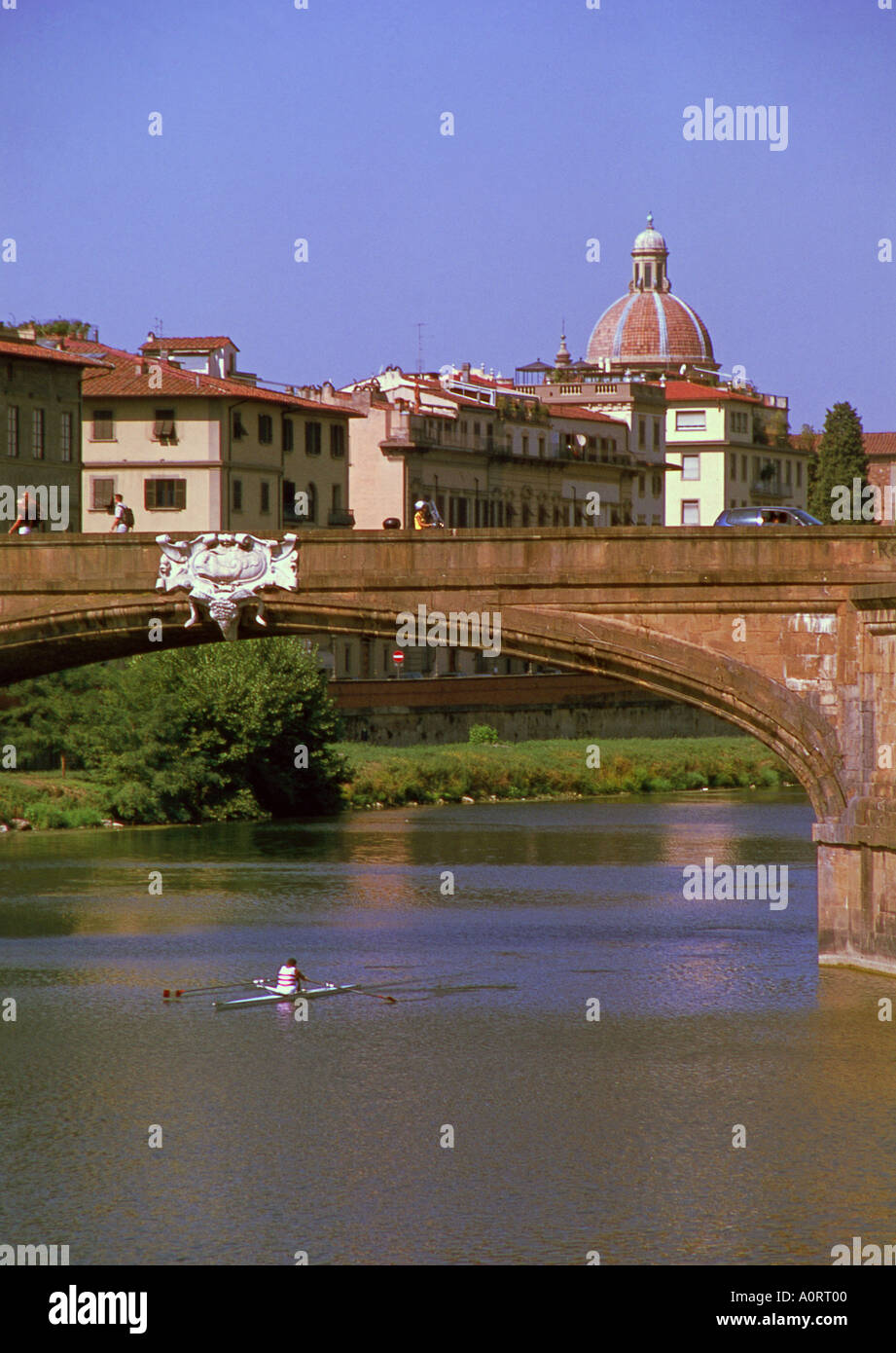 Ponte Santa Trinita Holy Trinity Bridge Arno River Florence Firenze ...