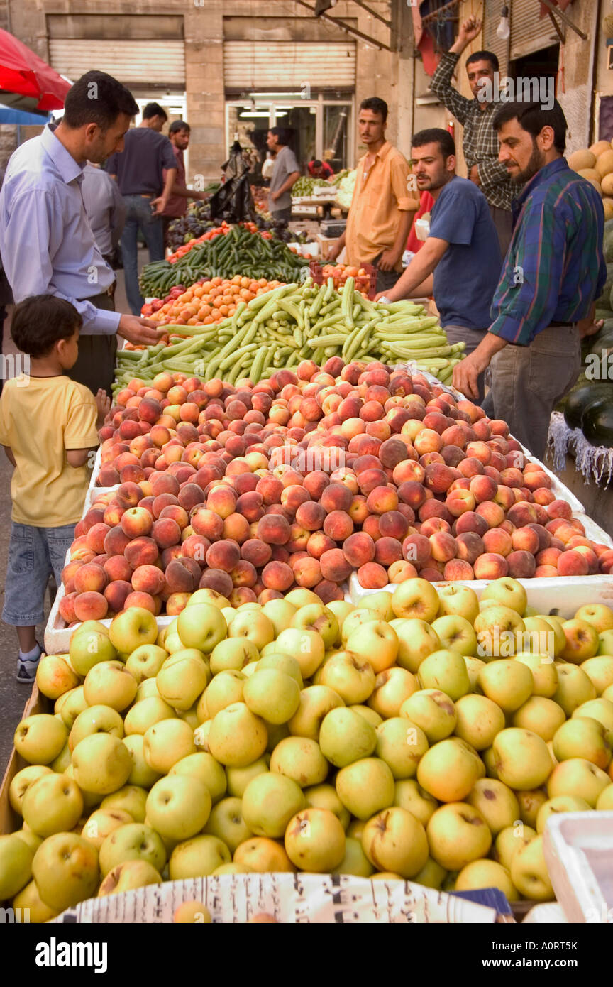 Fruit and vegetable market Amman Jordan Middle East Stock Photo - Alamy