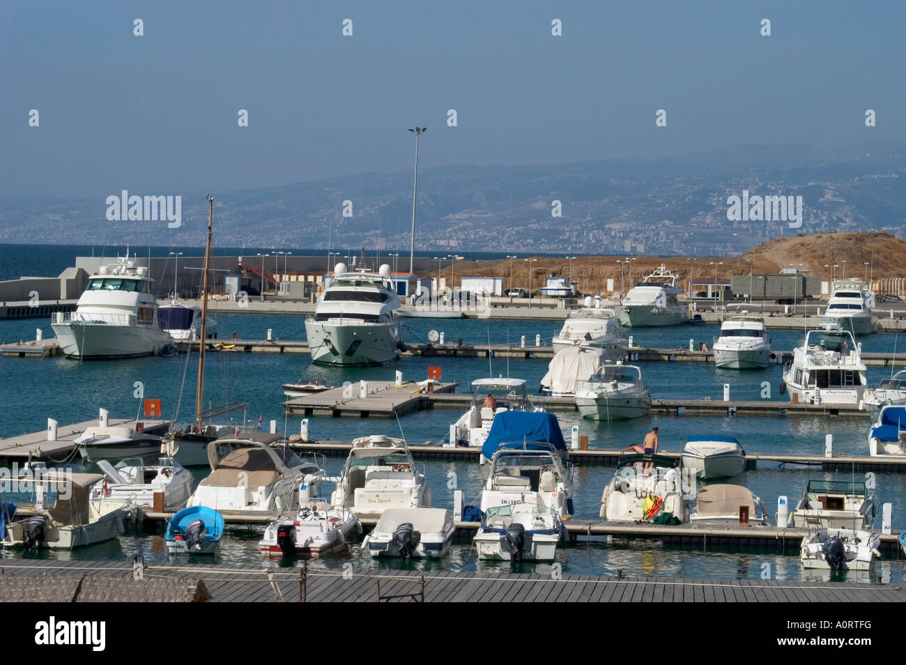 Boats in the harbour area Beirut Lebanon Middle East Stock Photo - Alamy