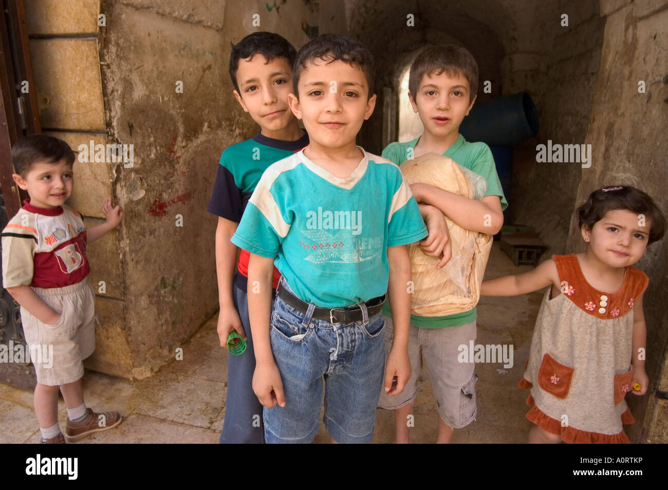 Local children Aleppo Haleb Syria Middle East Stock Photo - Alamy