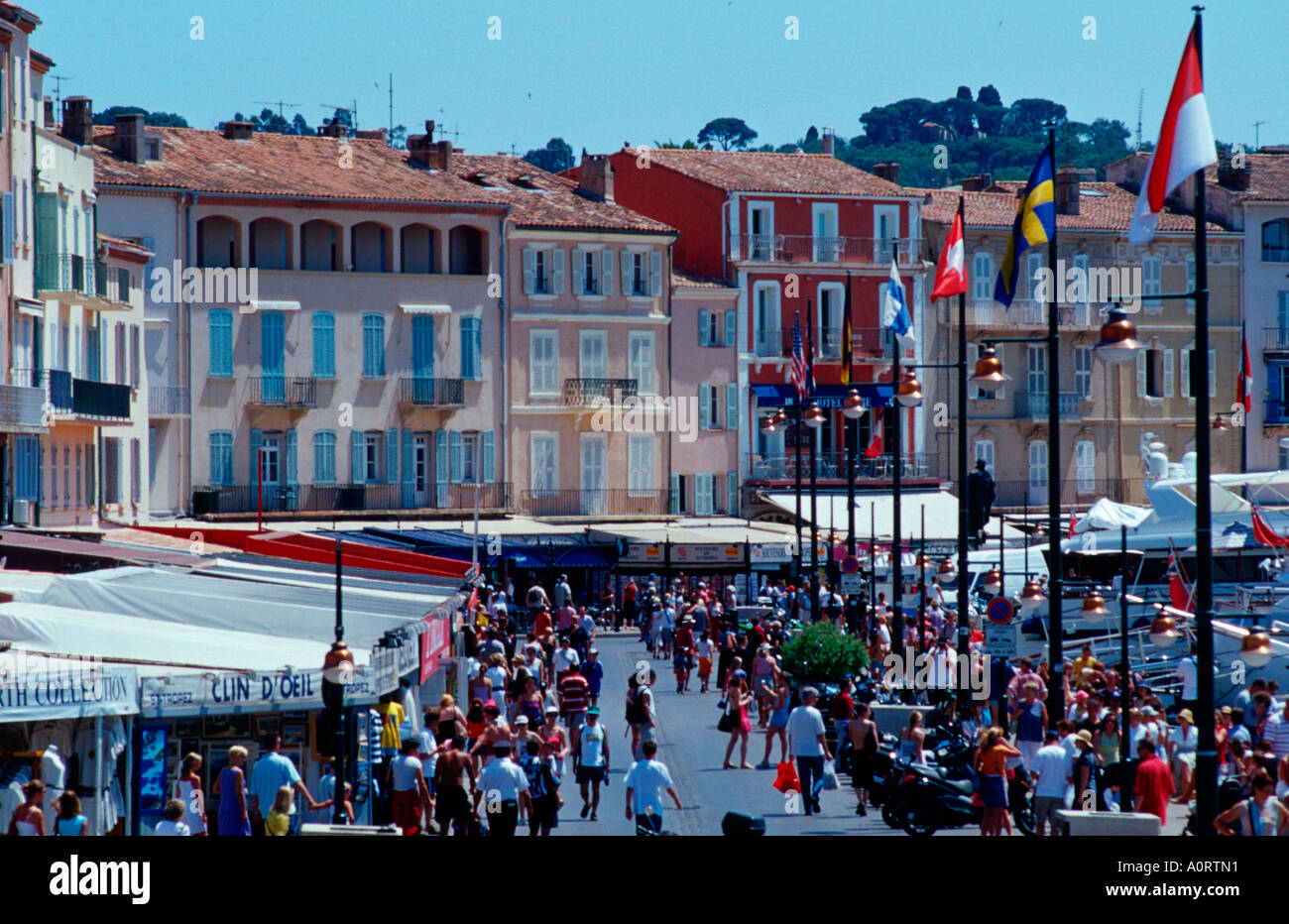 Harbour promenade / Saint Tropez / Hafenpromenade Stock Photo - Alamy