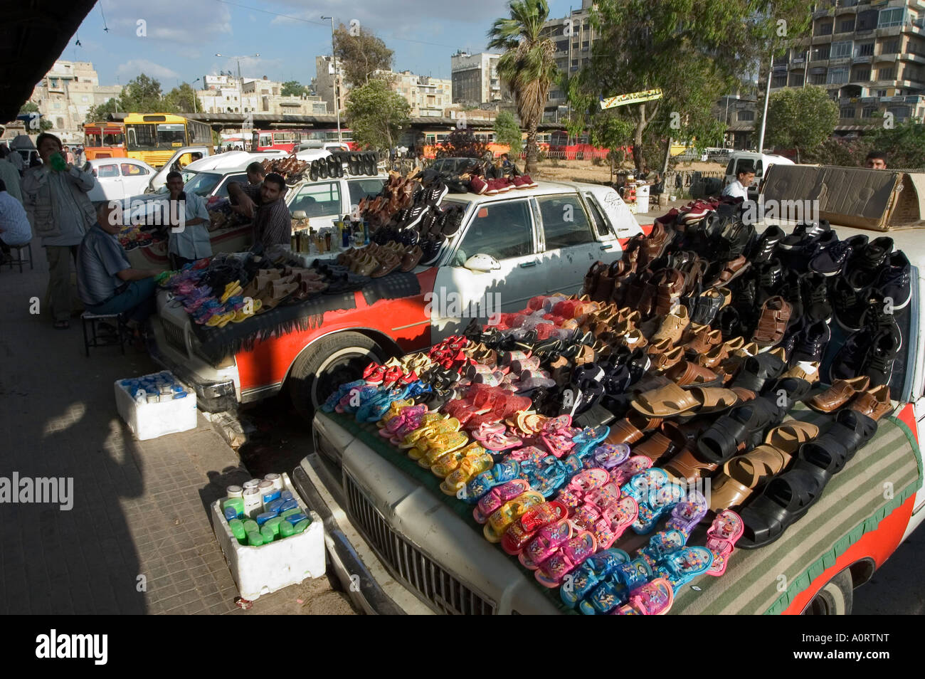 Shoe seller Aleppo Haleb Syria Middle East Stock Photo - Alamy