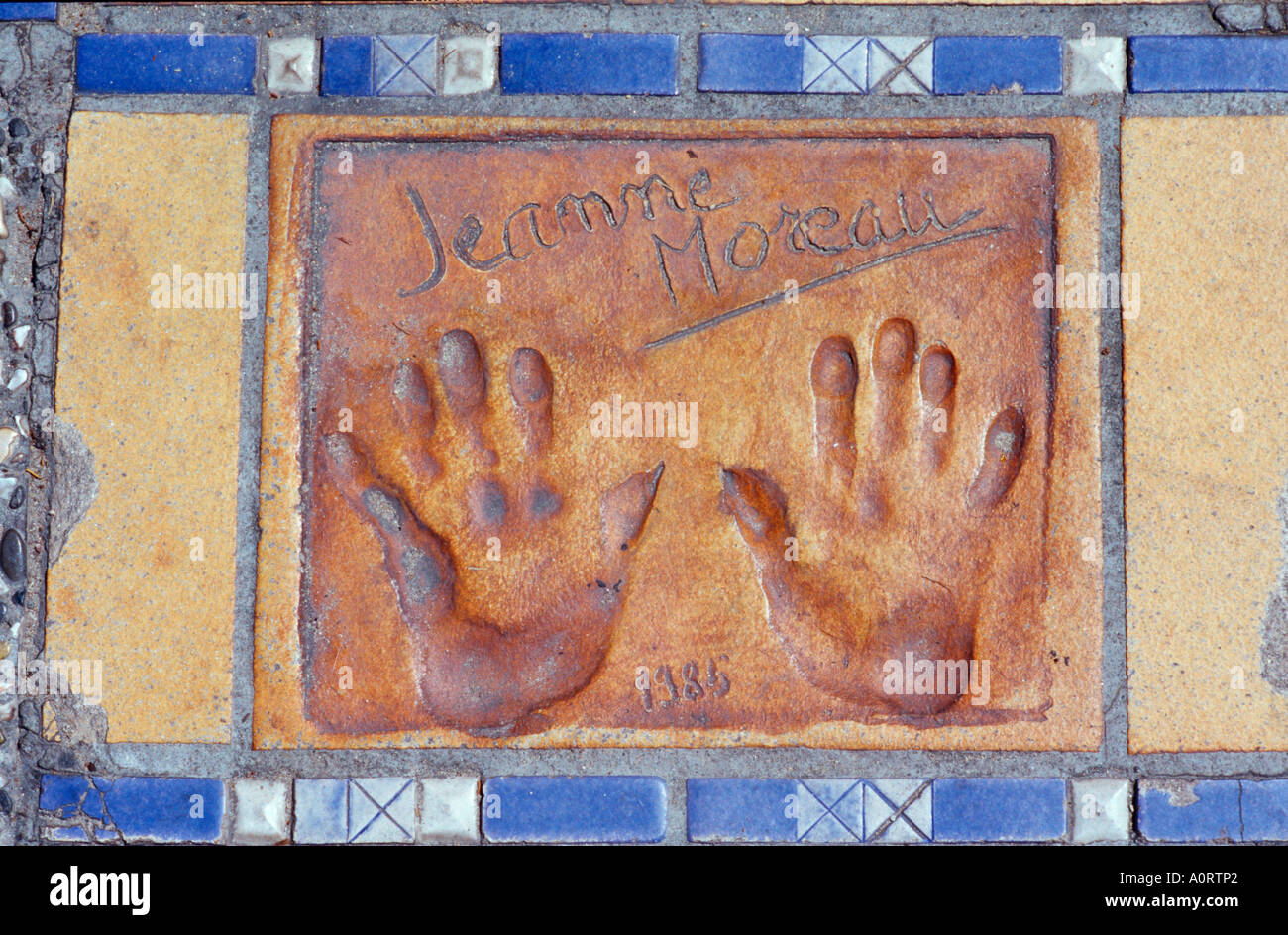 Hand imprint / Cannes Stock Photo - Alamy