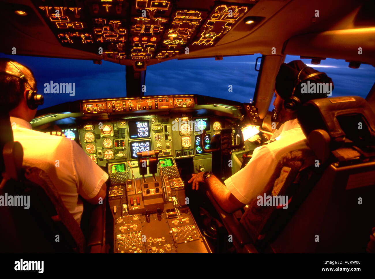 Cockpit Night High Resolution Stock Photography and Images - Alamy