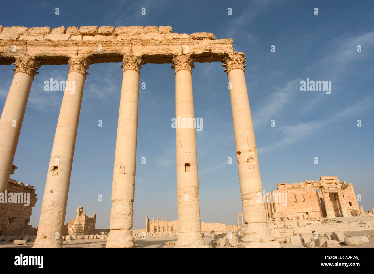 Temple of Bel archaelogical ruins Palmyra UNESCO World Heritage Site ...