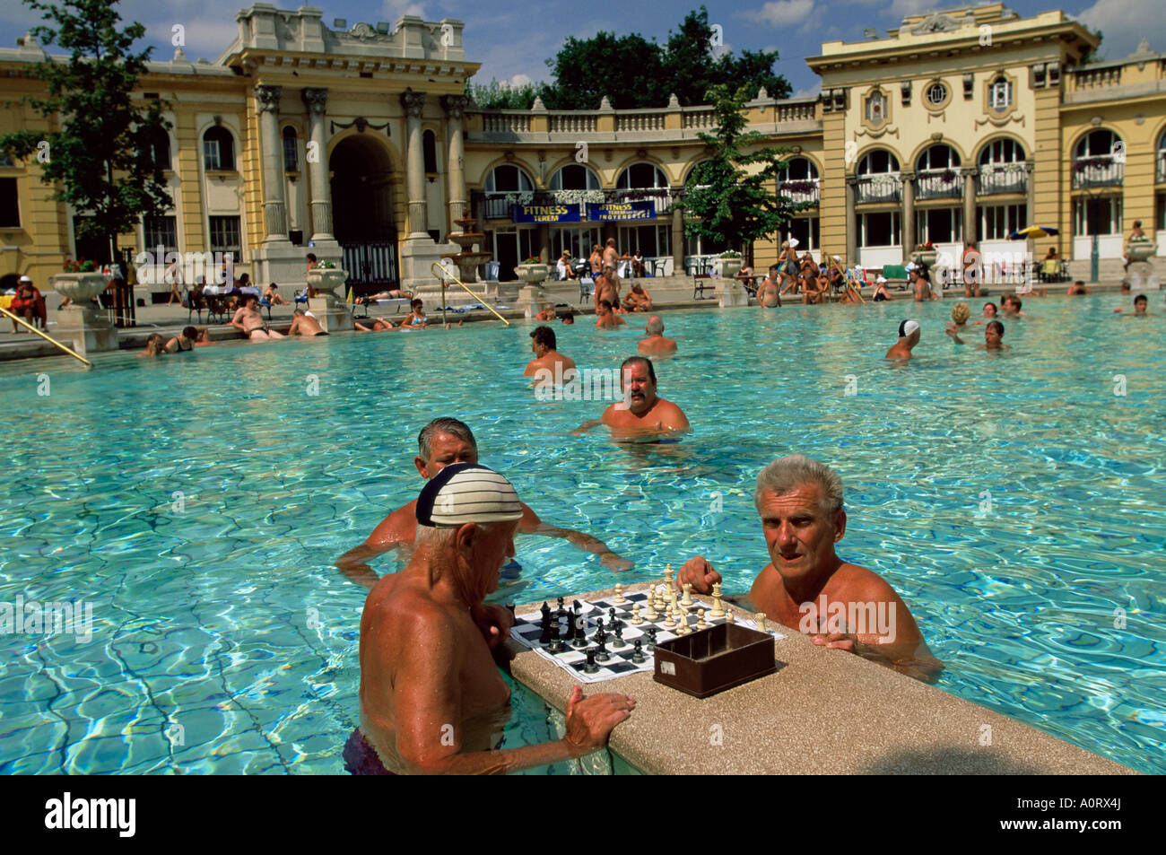Men playing chess budapest hi-res stock photography and images - Alamy