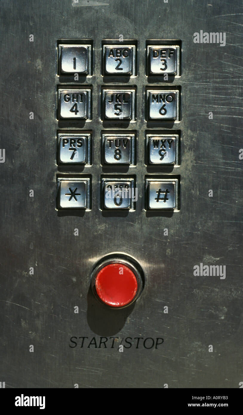 Numerical dialing keypad with numbers and letters on keys and a large ...
