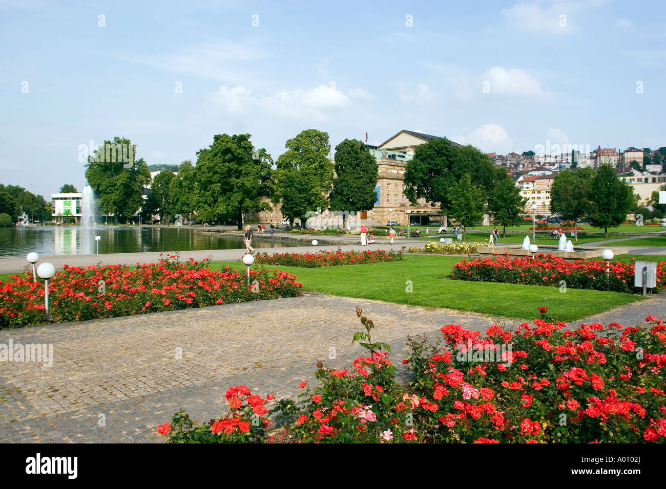 Schlossplatz Palace Square Stuttgart Baden Wurttemberg Germany Europe ...