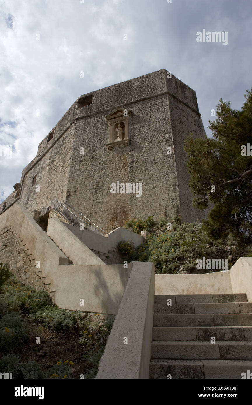Stairs leading to Fortress Lovrijenac Dubrovnik Croatia Europe Stock ...