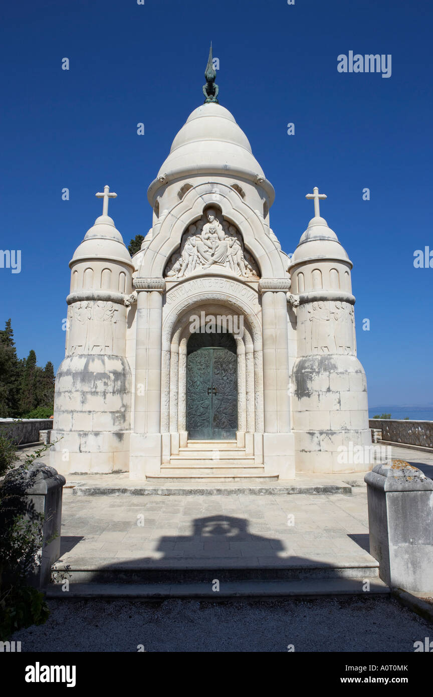 The mausoleum of the Petrinovic family in Supetar Brac Croatia Europe ...