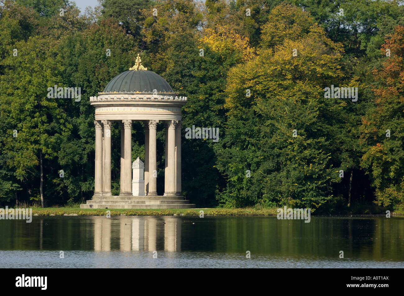 Pavilion or folly in the grounds of Schloss Nymphenburg, Munich ...
