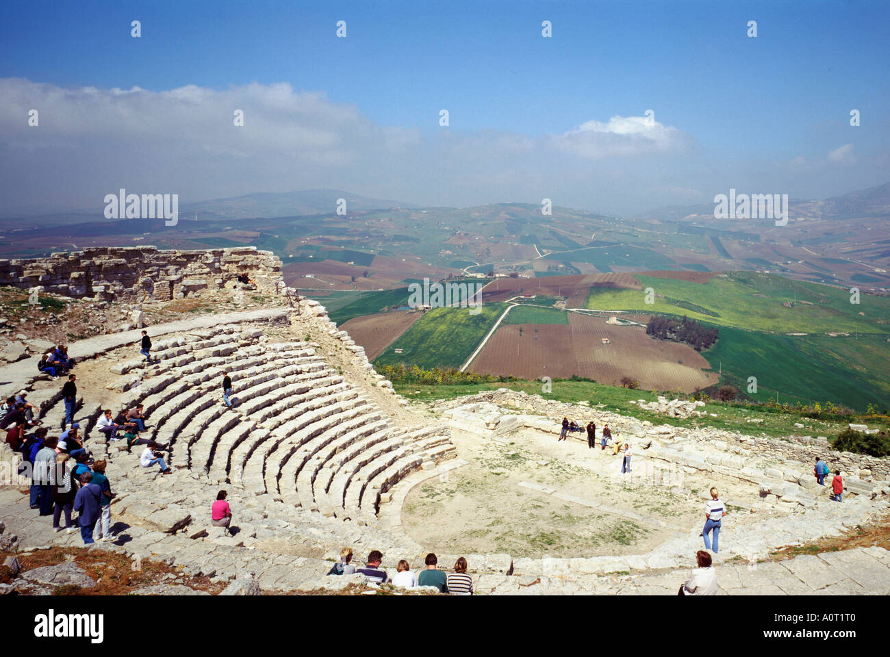 Amphitheatre / Segesta / Amphitheater Stock Photo - Alamy