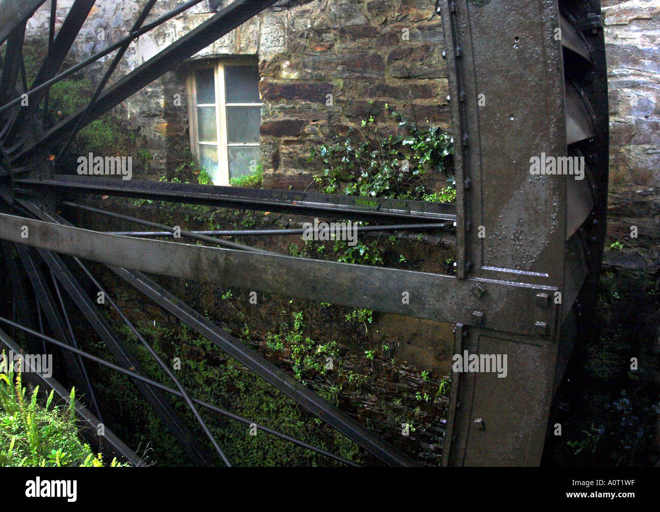 Old cast iron water wheel Stock Photo - Alamy