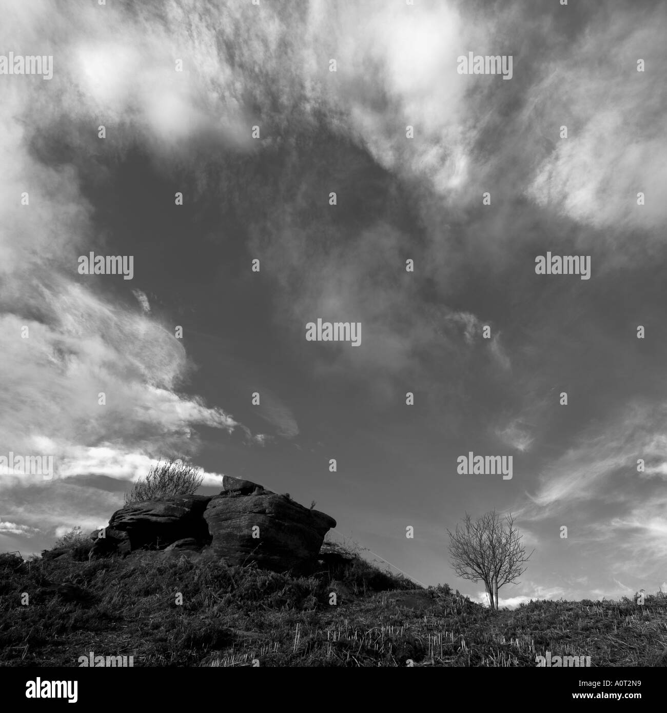 Rural landscape northern england Black and White Stock Photos & Images ...