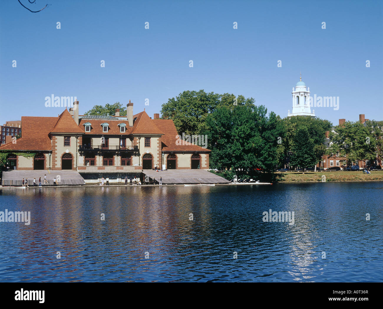Charles River Weld Boat House Stock Photo - Alamy