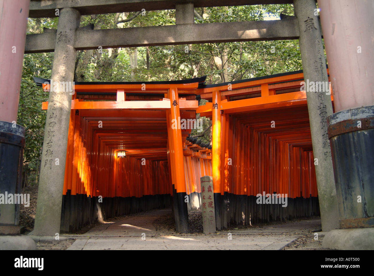Japan Kyoto Fushimi Inari Shrine torii gates Stock Photo - Alamy