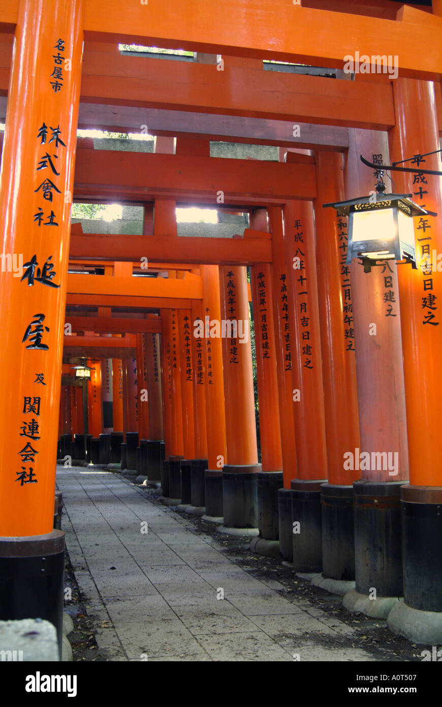 Japan Kyoto Fushimi Inari Shrine torii gates Stock Photo - Alamy