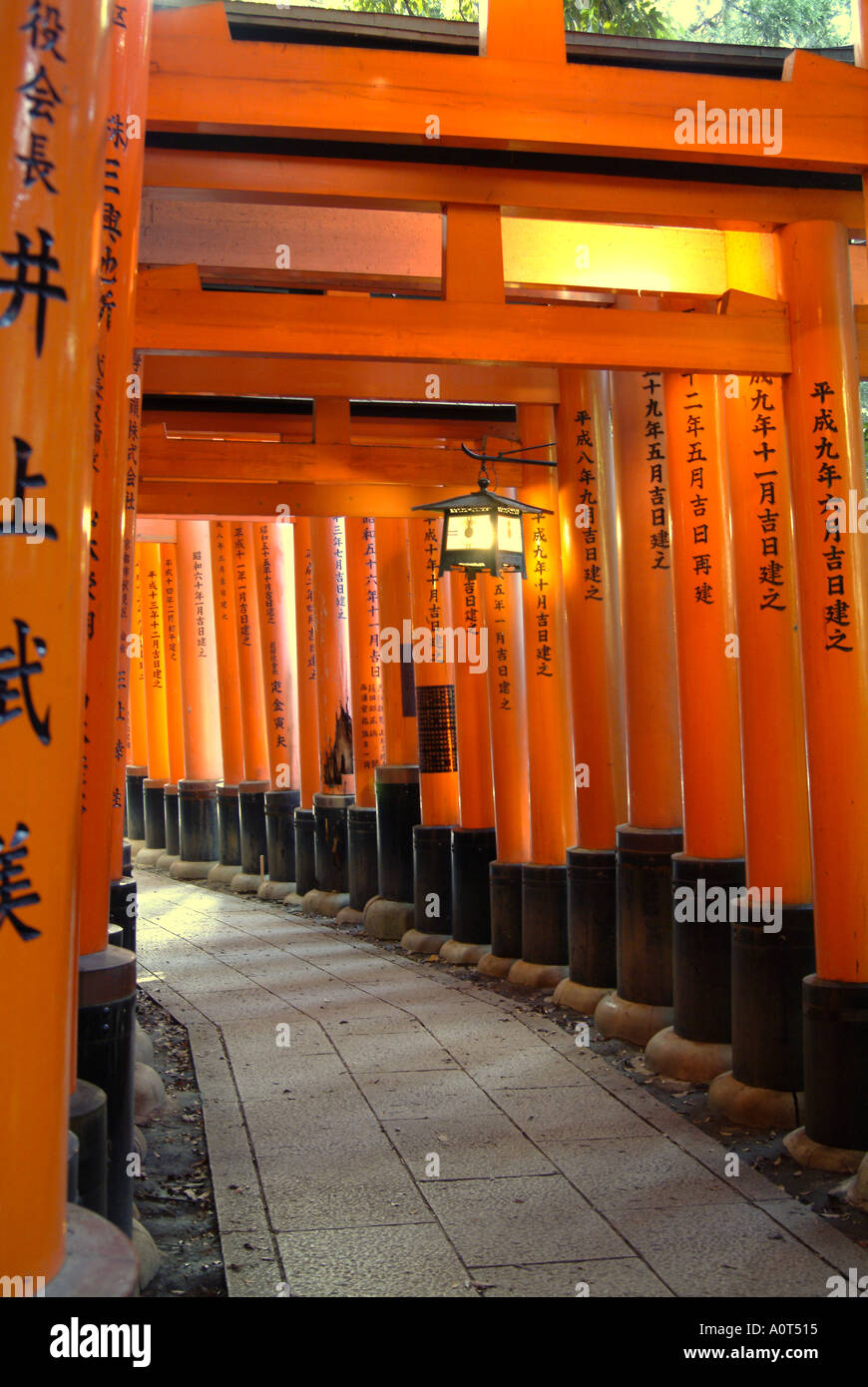 Japan Kyoto Fushimi Inari Shrine torii gates Stock Photo - Alamy