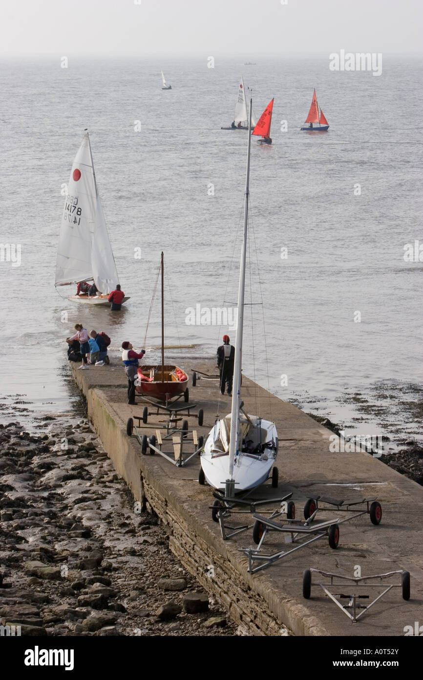 Access ramp to the sea at Clevedon in Somerset Stock Photo - Alamy
