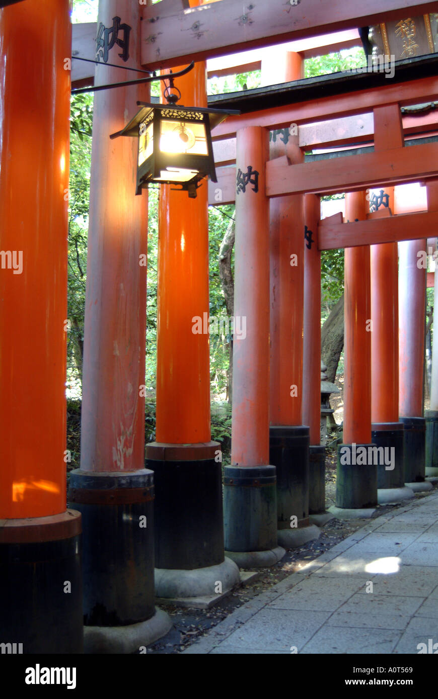 Japan Kyoto Fushimi Inari Shrine torii gates Stock Photo - Alamy
