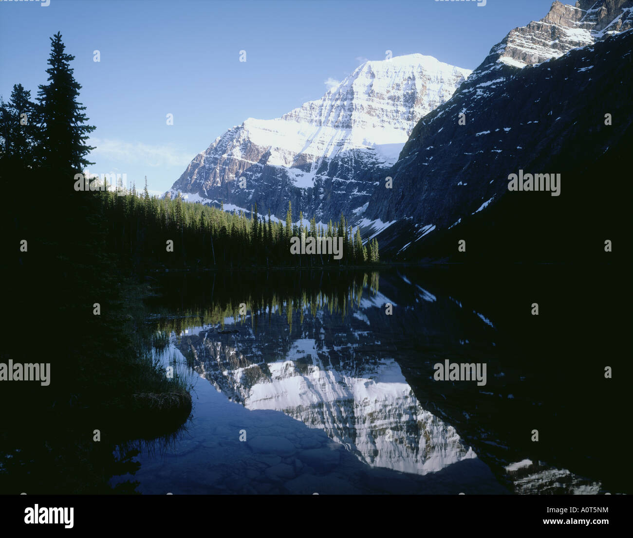 Mt Edith Cavell Jasper National Park World Heritage Stock Photo - Alamy