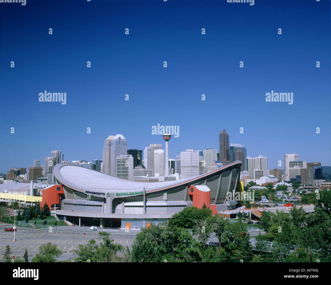 Calgary saddle dome Stock Photo - Alamy